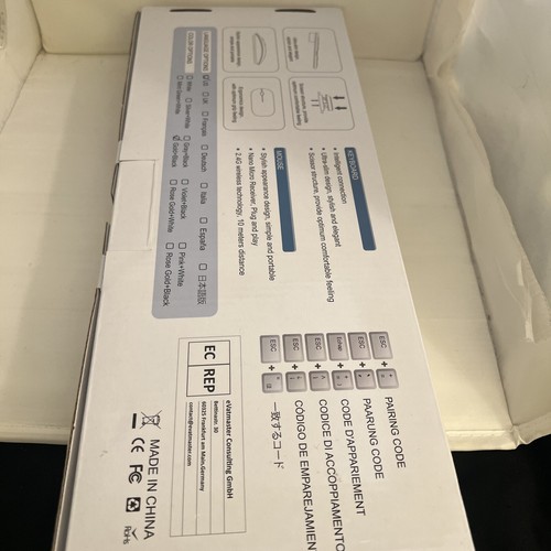 Topmate Wireless Keyboard & Mouse Combo, KM9000, White | eBay