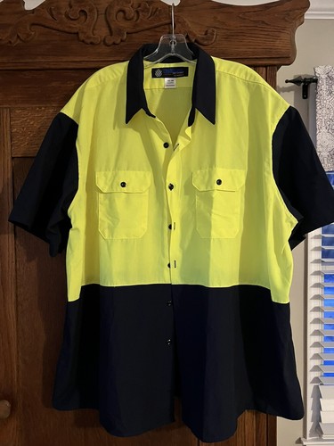 Work Shirts High Visibility Hi-Vis Reflective Safety Uniform Towing 4XL ...
