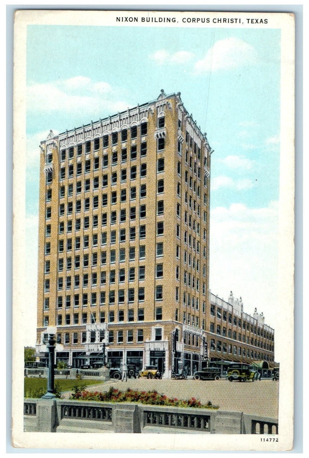 c1930's Nixon Building Cars Street Viee Corpus Christi Texas TX Vintage ...