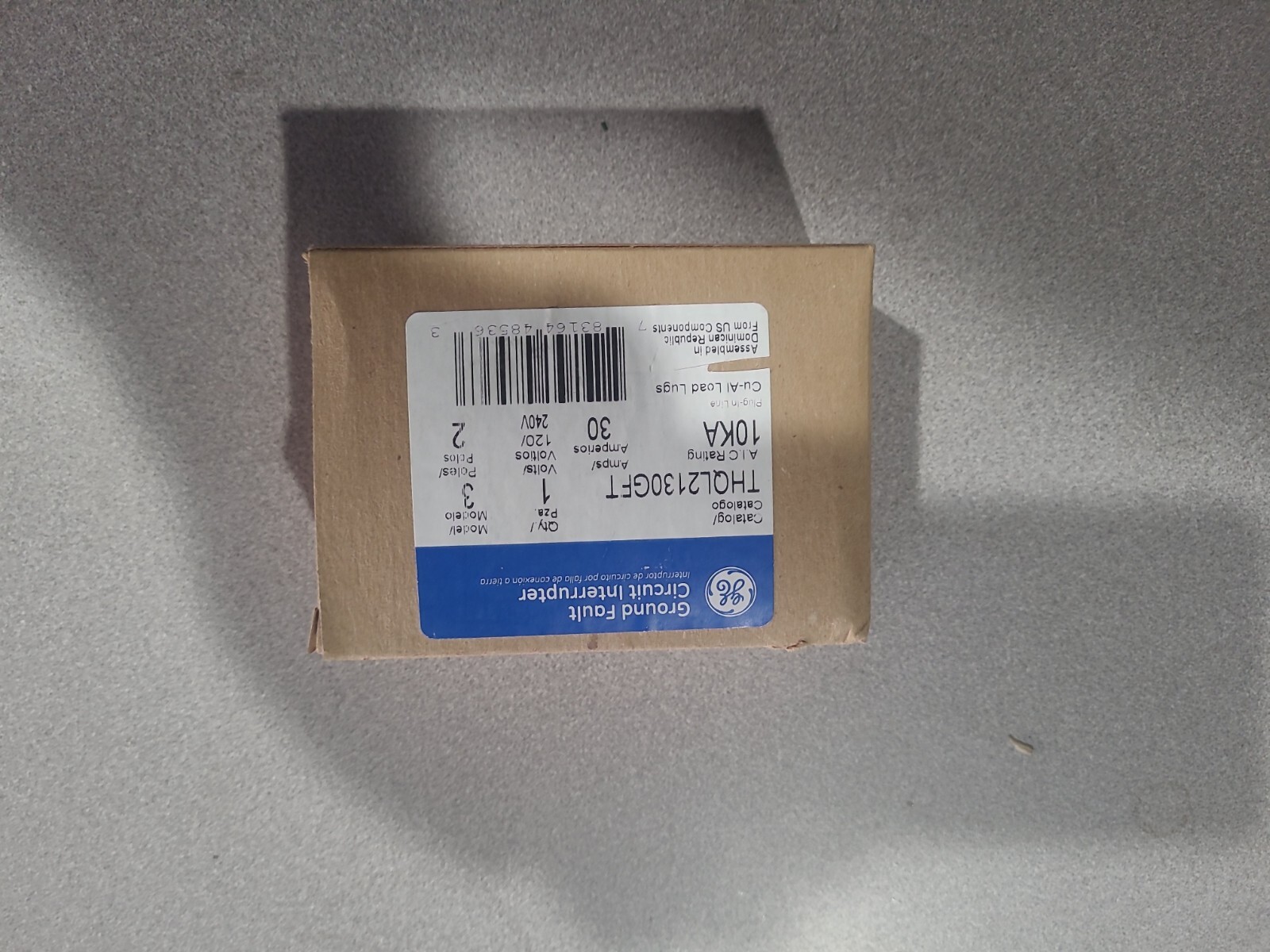 GE THQL2130GFT 30A 120/240V Self-Testing 2-Pole Gfci Plug-In Circuit ...