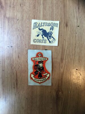 Vintage 1958-59 NFL Baltimore Colts World Champions Decal & Baltimore ...