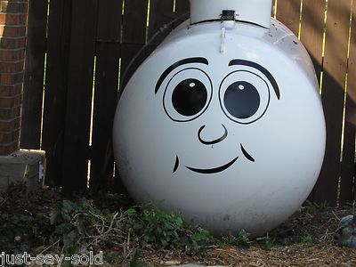 Propane Tank Funny Face - Quality Vinyl Decal Sticker - Select Color | eBay