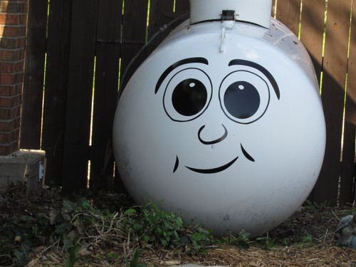 Propane Tank Funny Face - Quality Vinyl Decal Sticker - Select Color | eBay