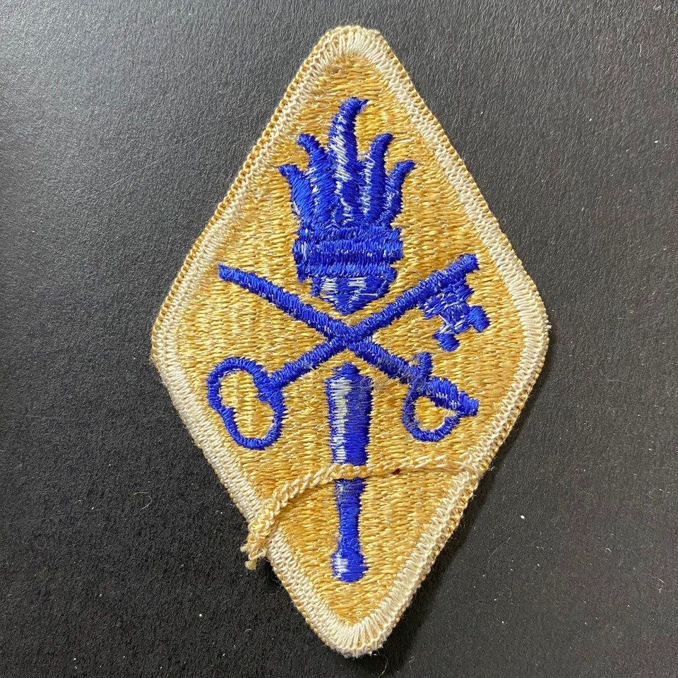 US Army Signal Corps Patch Torch and Keys Embroidered Vintage | eBay