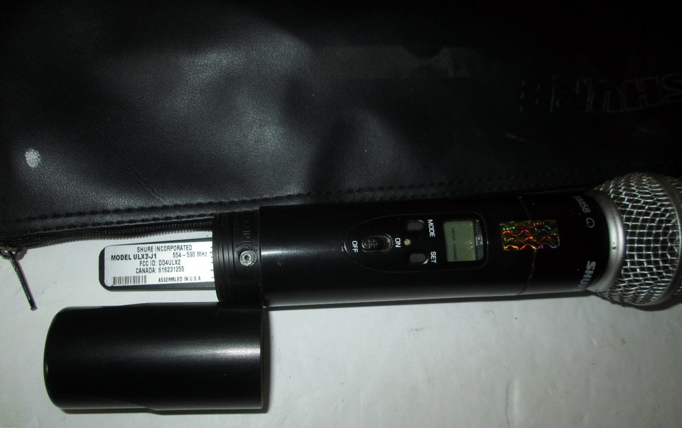 SHURE ULX2-J1 SM58 Wireless Handheld Microphone for ULXS4, ULXP4 J1 ...