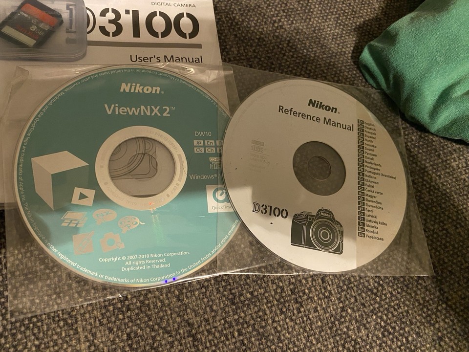 Nikon D3100 DSLR Camera Bundle 18-55mm & 55-200mm Lenses + Bag + Extras ...