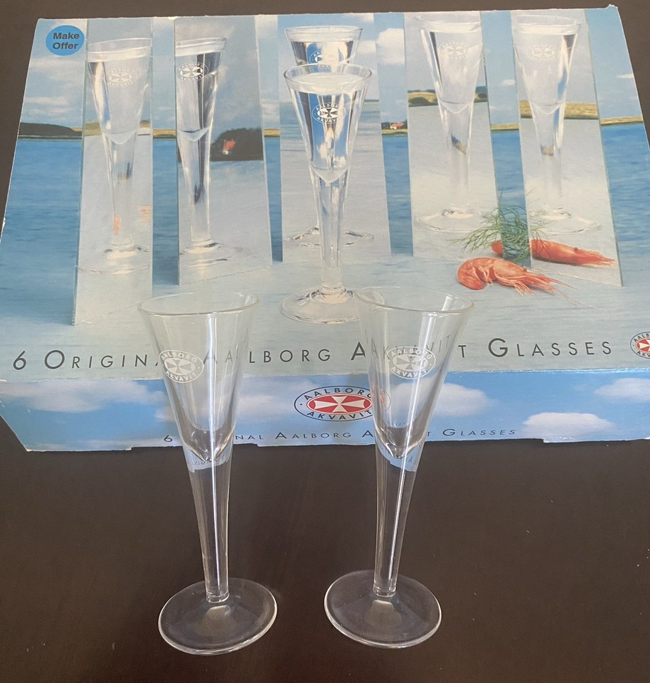 Aalborg Akavit Glasses Brand New In Box | eBay