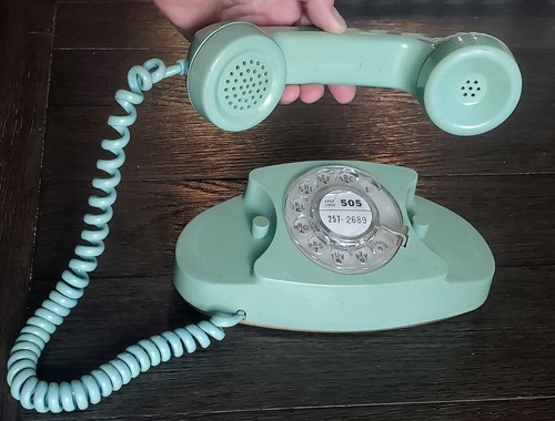1960 Aqua/Pale Green Princess Phone w/Solid Plungers - Western Electric ...