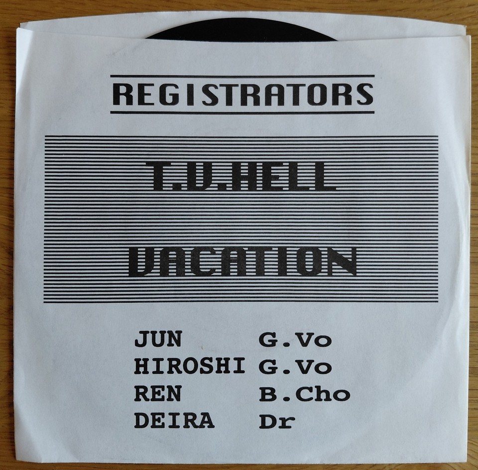 REGISTRATORS - TV HELL, 7" vinyl 1997 Rip Off records. Garage Punk ...