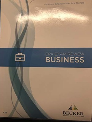 2018 Becker CPA Exam Review Business V.3.1 9781943628575| eBay