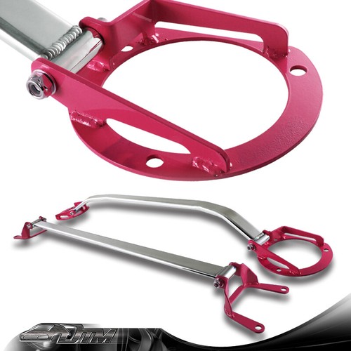 PINK Upper Front & Rear Strut Bar Tower Brace For 08-14 Subaru Impreza ...