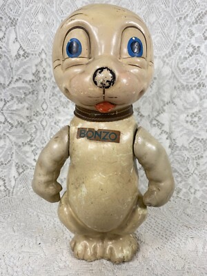 Antique Cartoon BONZO the DOG Joseph Kallus 1928 Cameo Composition Dog ...
