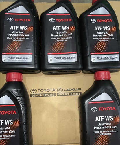 5 Quart GENUINE TOYOTA ATF WS Automatic Transmission oil Fluid ATFWS ...