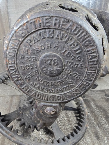 Vintage Reading Hardware Co. Cast Iron Apple Peeler Primitive Antique ...