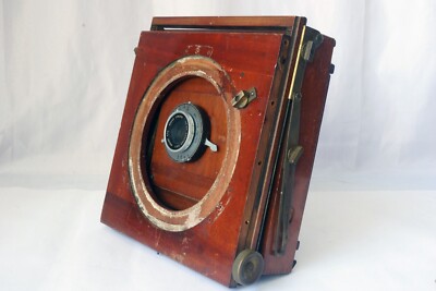 1800s Sands Hunter Co LTD LONDON 5x7" Bellows Wood Tourist Foldable ...