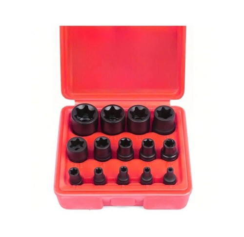 14Pcs E-TORX Socket Set - Premium Female Socket Set, Torque Socket Set ...