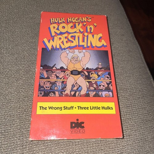 Vintage Hulk Hogans Rock N Wrestling VHS Tape 1985 The Wrong Stuff WWE ...