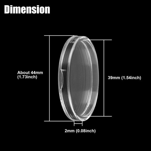 Transparent Coin Holder Coin Collecting Box Case Acrylic Round ...