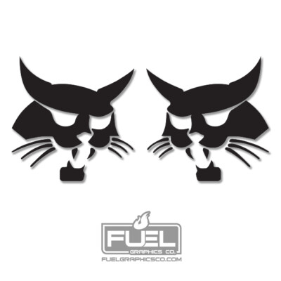 Bobcat Logo Vinyl Decal / Sticker 2-Pack for Skid Steers, Excavators ...