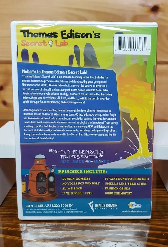 Thomas Edison's Secret Lab: Secret Lab (DVD, 2015) BRAND NEW ...
