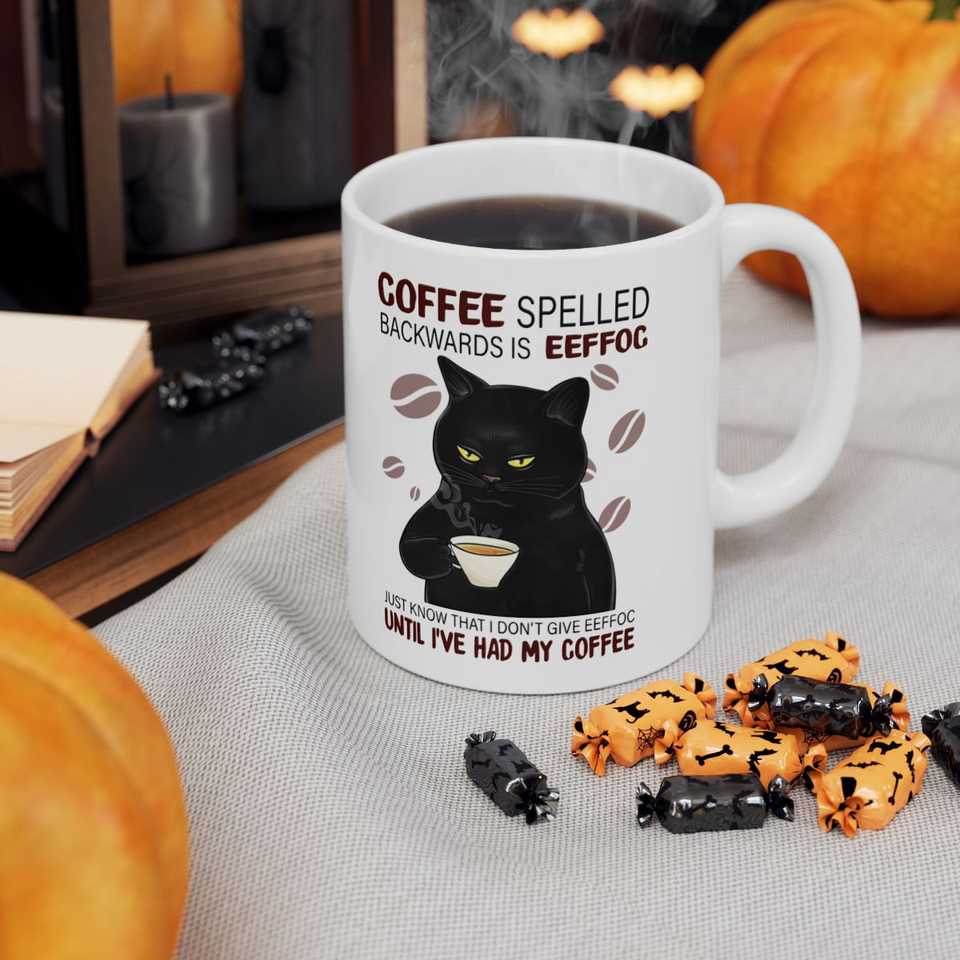 EEFFOC Is Coffee Spelled Backwards - Funny Coffee Cup Ceramic - 11oz or ...