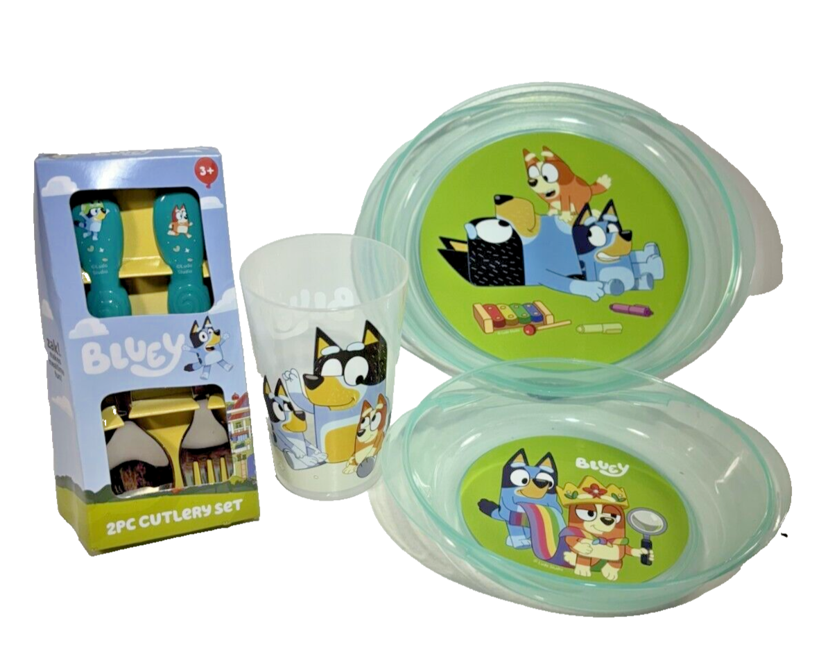 BLUEY - KIDS MEALTIME DINNER SET - 5 PCE | eBay