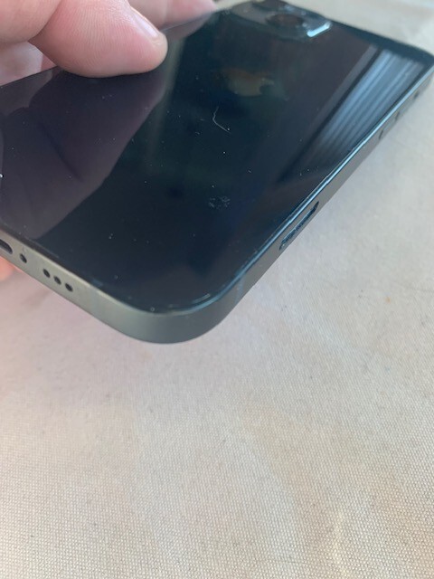 Apple iPhone 12 rear housing back glass chasis black ( C ) | eBay