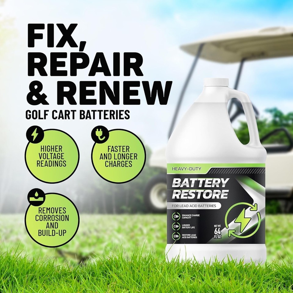Battery Restore For Lead Acid Batteries - Made In USA - 64oz Formulated ...