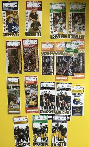 Michigan Football Ticket Lot 2000-04 Osu MSU Etc | eBay