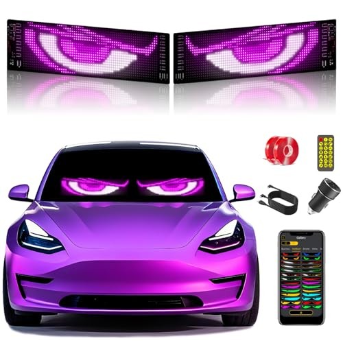 Devil Eyes Light for Cars (2-Pack) – 15''x4'' Dual LED Eyes for Car ...
