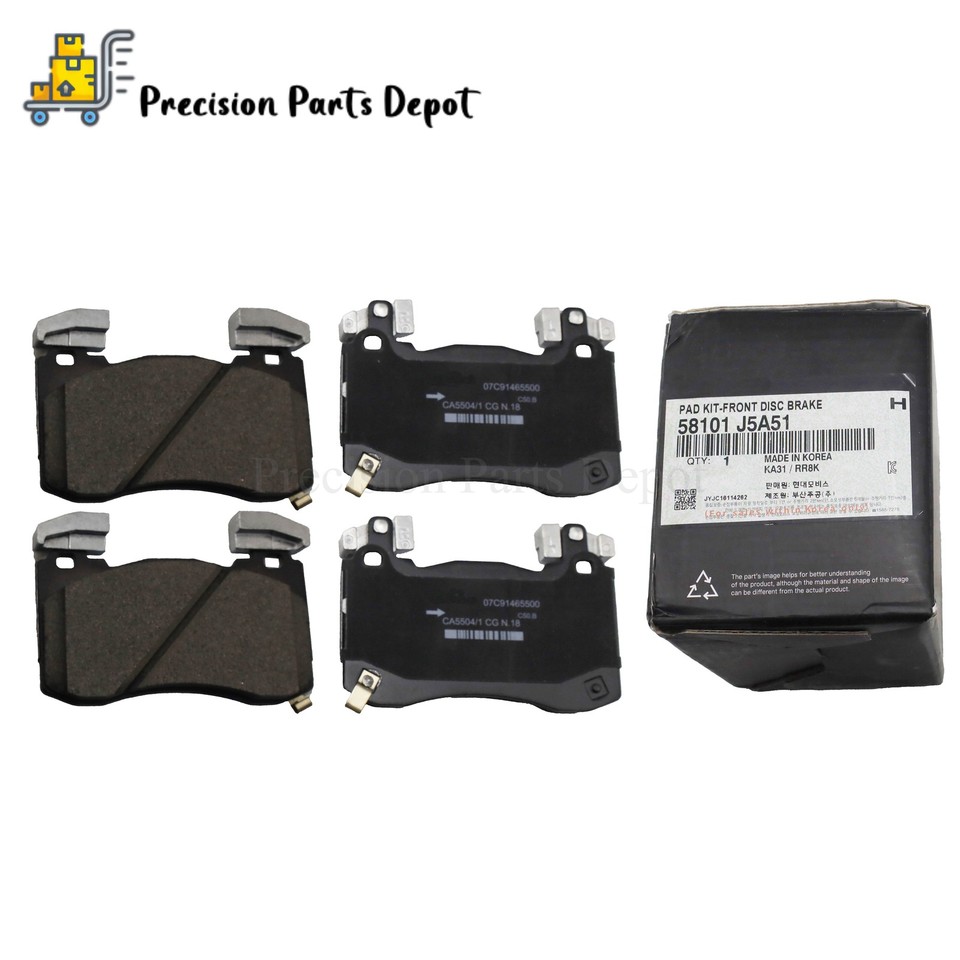 NEW Front Brake Pads Kit For 18-23 GENESIS G70 Kia Stinger 58101-J5A51 ...