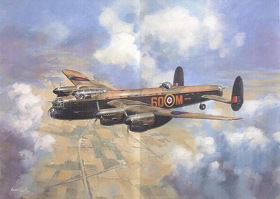 WWII WW2 582 Squadron PFF Avro Lancaster Pathfinder RAF full colour ...