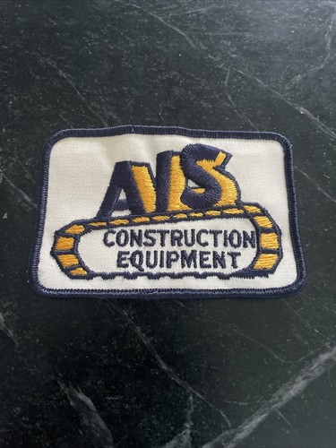 AIS Construction Equipment 80s Sew On Patch Rare Vtg Trucker Hat 4 ...