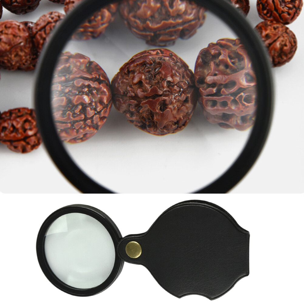 Mini Handheld Magnifying Glass Jewelry 10X Folding Pocket Portable ...
