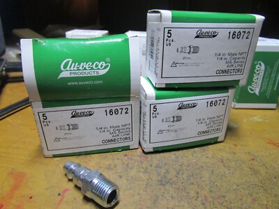 Auveco # 16072 Air System Connector MS Series 1/4" Male Npt Qty 15 | eBay