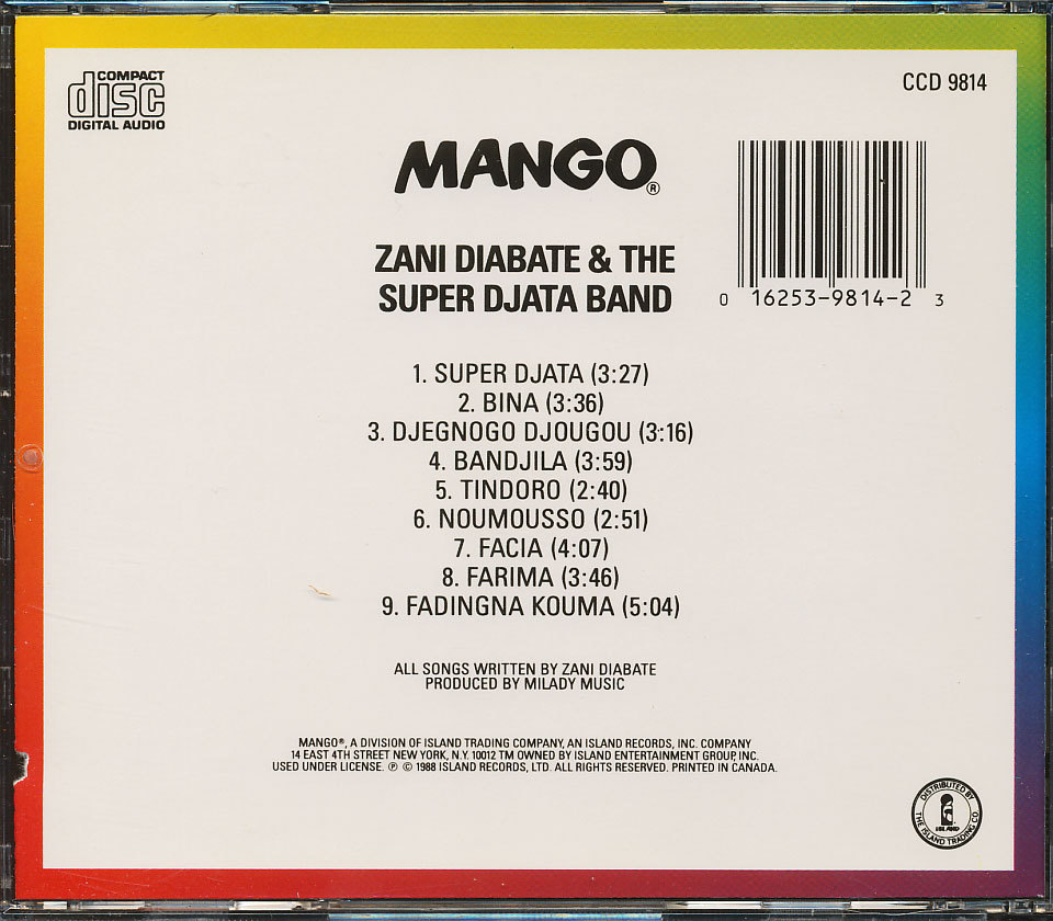 Zani Diabate & The Super Djata Band (CUTOUT) CD **BRAND NEW/STILL ...