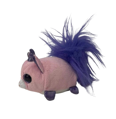 Fuzzee Tails Plush Unicorn Pink Purple Abra 5” Plush Stuffed Animal Toy ...