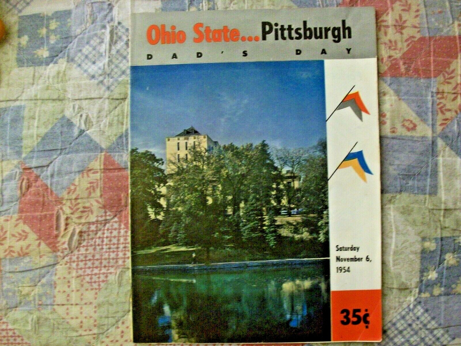 1954 OHIO STATE PITT PROGRAM College Football BUCKEYES NATIONAL CHAMP ...