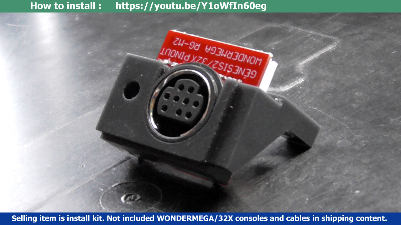 Assembly kit WONDERMEGA RG-M2 RGB compatible w/ Sega Genesis 2 Mega ...