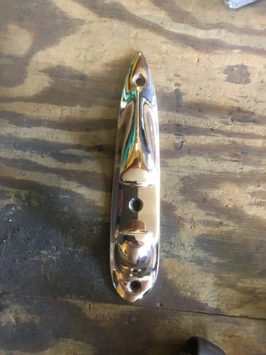 Bronze Chock 9 1/2” Long Polished March 18 3 Mounting Holes Two ...