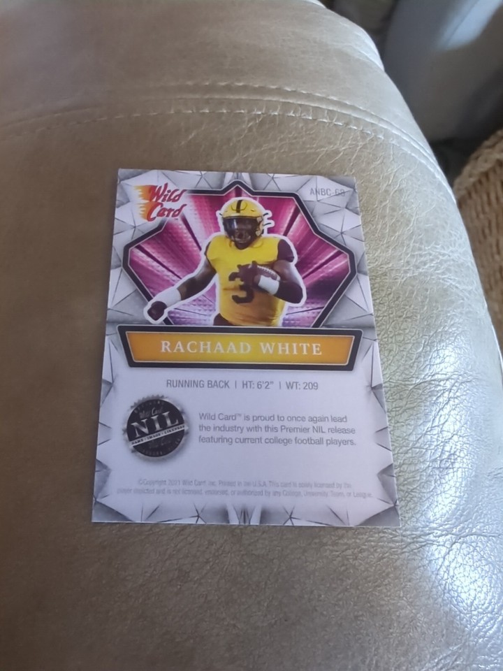 Rachaad White Rookie Card 2021 Wild Card Alumination #ANBC-68 Tampa Bay ...