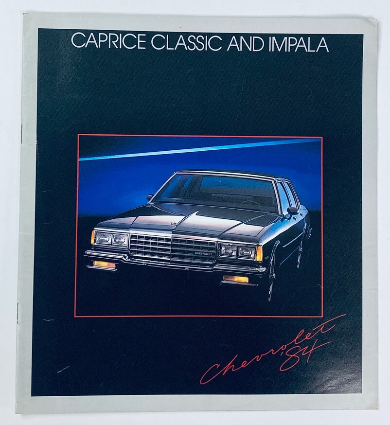 1984 Chevrolet Caprice Classic Dealer Showroom Sales Brochure Guide ...