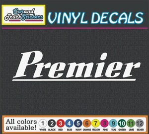 PREMIER DRUMS logo decal window vinyl sticker decal 12" | eBay