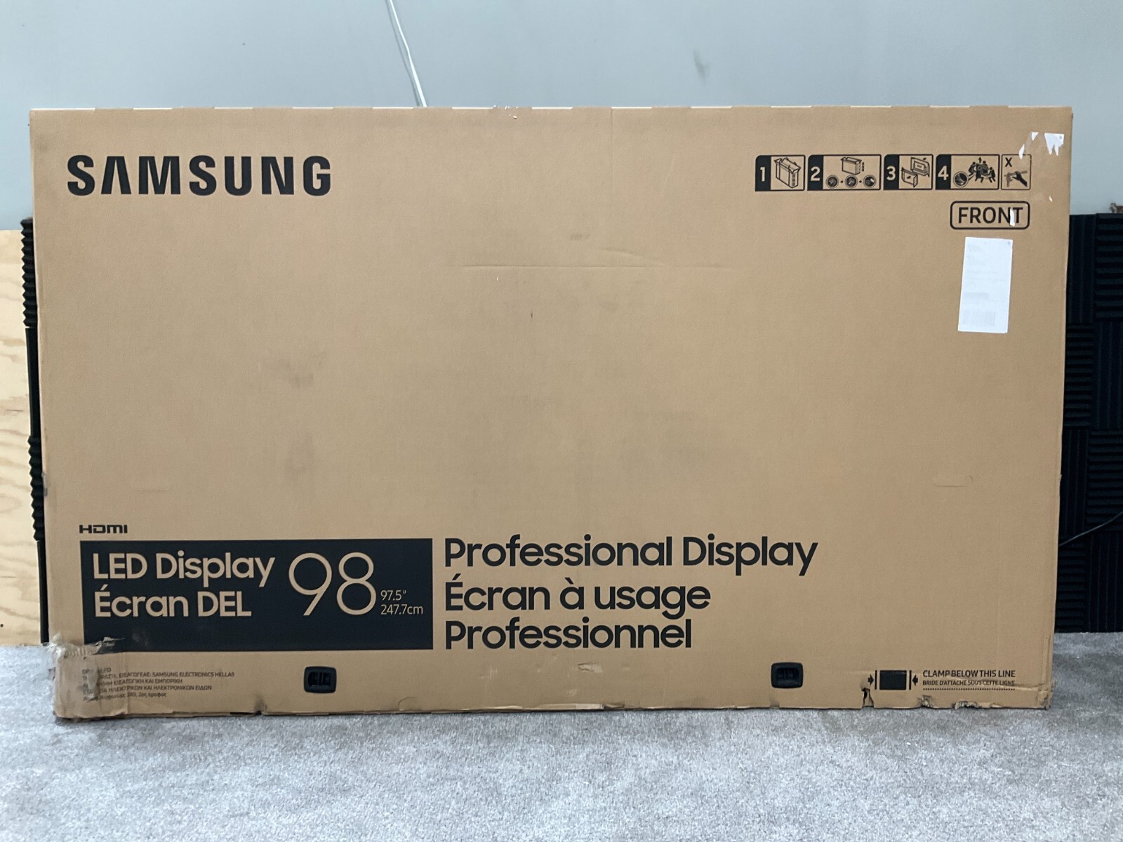 New Samsung QBT Series 98" Class 4K UHD Digital Signage LED Display ...