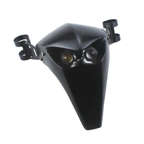 Custom Motorcycle Front Headlight Universal 12V LED Hi/Lo Beam Headlamp ...