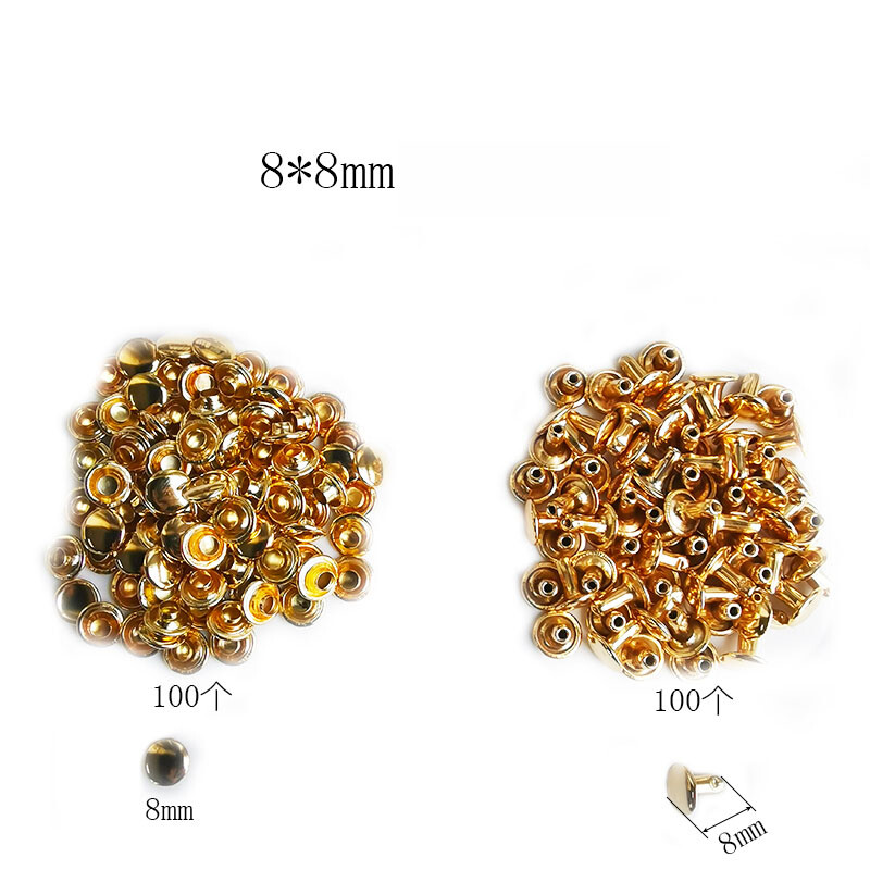 Double Cap Rivets Stud Rapid Rivets Leather Craft Repair 5mm 8mm 9mm ...