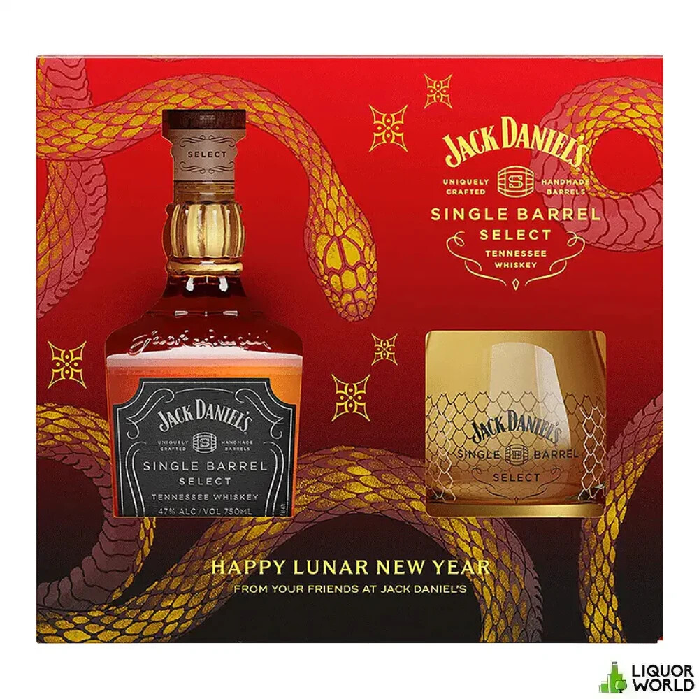 Jack Daniels Single Barrel Select Year Of The Snake 2025 + Glass Gift ...
