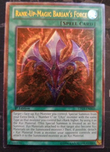 Rank Up Magic Barian's Force LTGY-EN060 Ultimate Rare 1st Edition ...