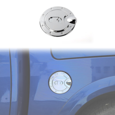 Chrome Filler Fuel Tank Door Cover Gas Cap Trim Bezel For Dodge Ram ...