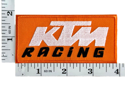 Embroidered Patch - Motorcycle Patch - NEW - Iron-on - KTM Racing | eBay